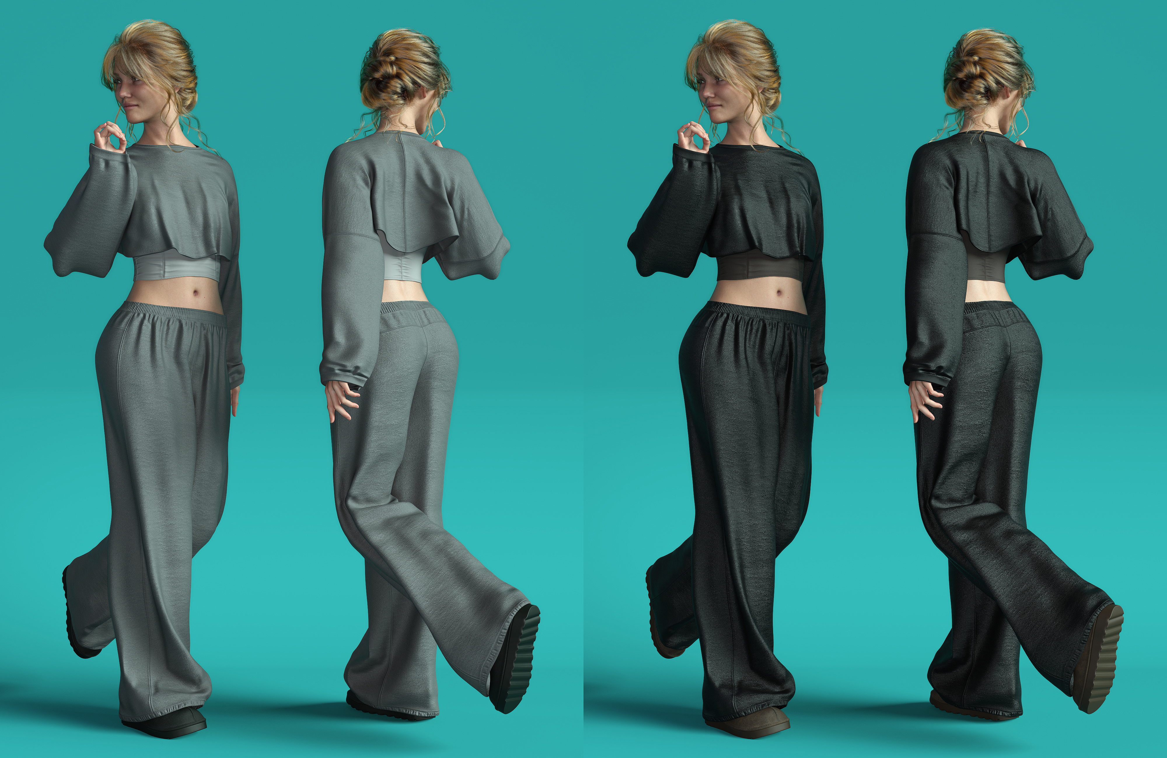 dForce Cozy Wear Set for Genesis 9 Texture Add-On | Daz 3D