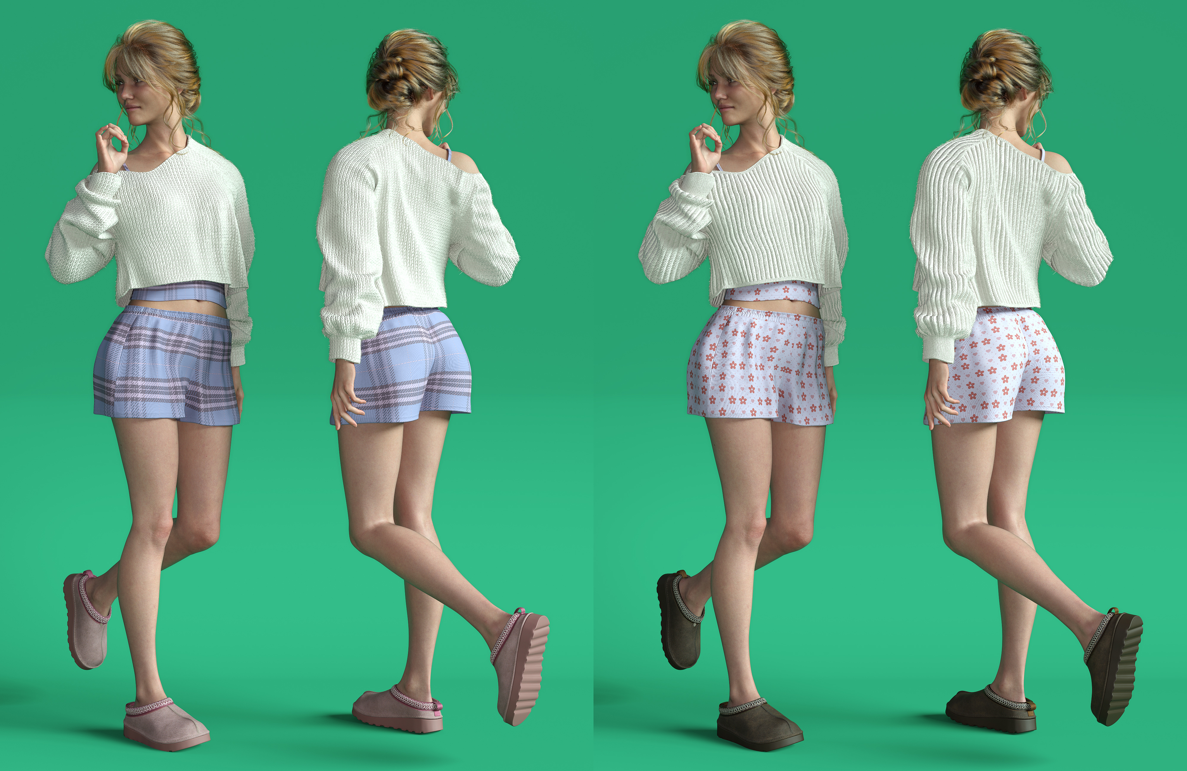 dForce Cozy Wear Set for Genesis 9 Texture Add-On | Daz 3D