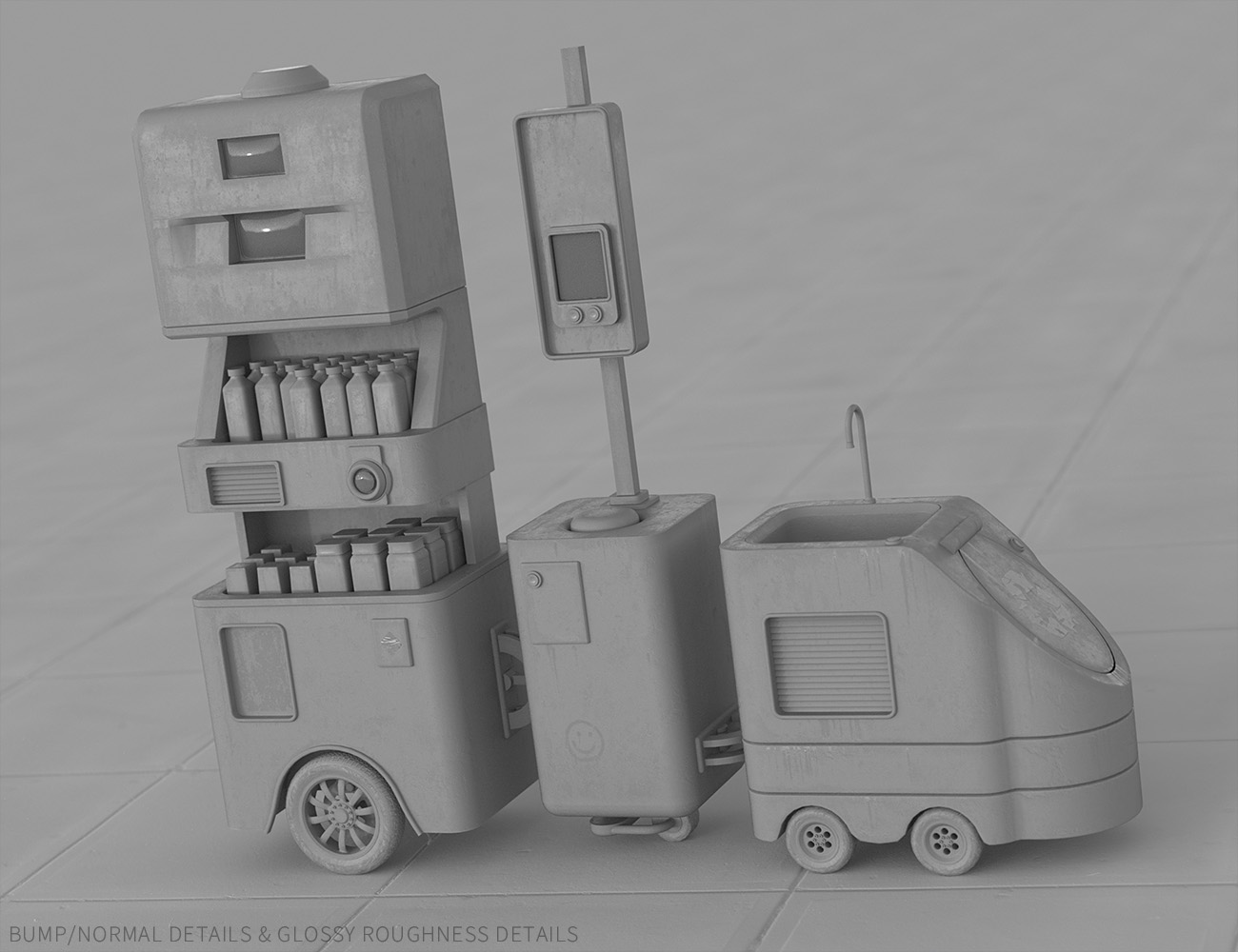 The Cog Regime Vendor Cart | Daz 3D