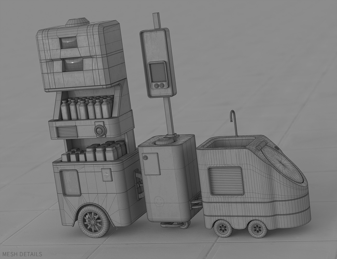 The Cog Regime Vendor Cart | Daz 3D