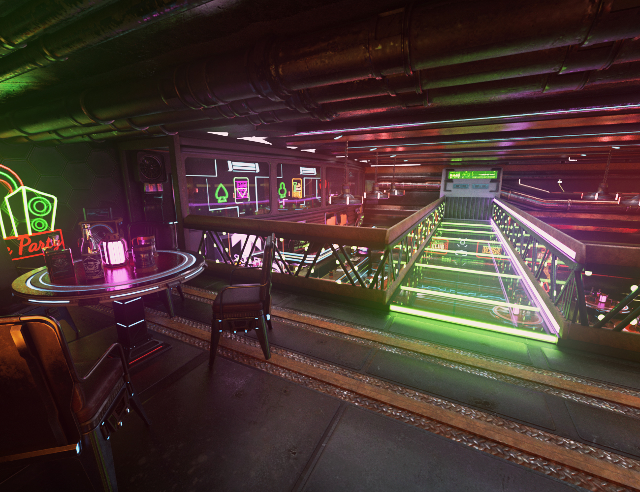 XI Cyber Club | Daz 3D