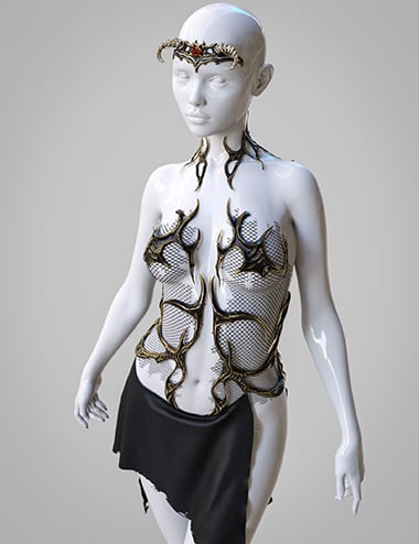 dForce Abysmal Void Outfit for Genesis 9 | Daz 3D