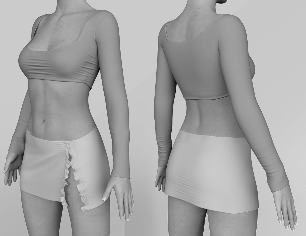 F3D Soft Rebel Outfit for Genesis 9 and Genesis 8 | Daz 3D