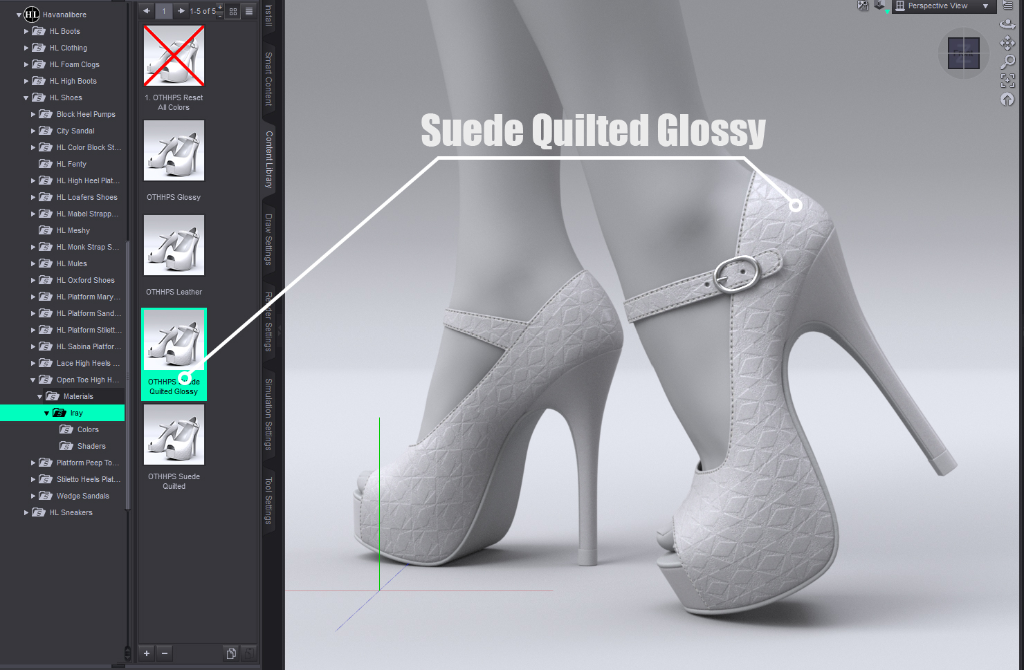 Open Toe High Heel Platform Shoes for Genesis 9, 8 and 8.1 Female | Daz 3D