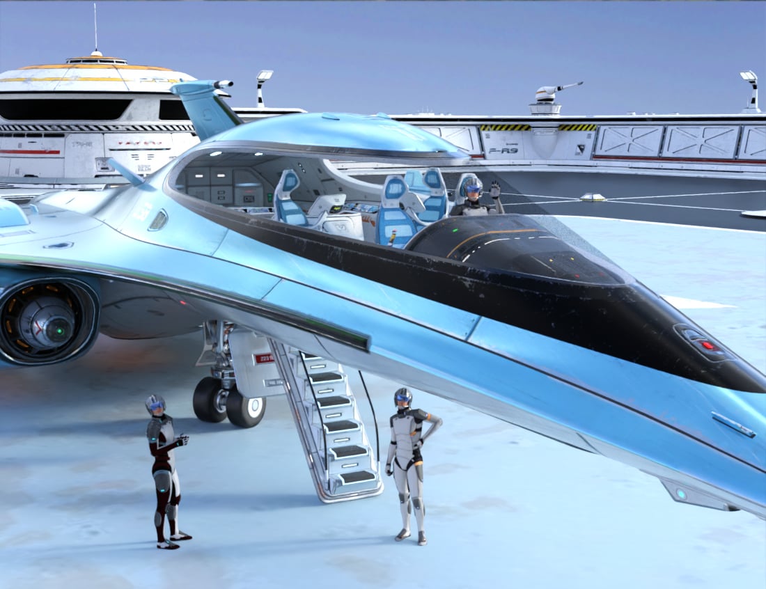 Alpha Star Cockpit | Daz 3D