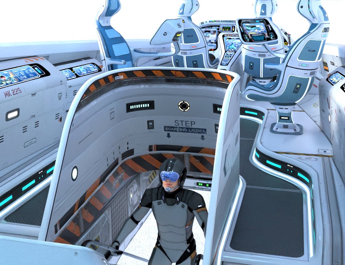 Alpha Star Cockpit | Daz 3D