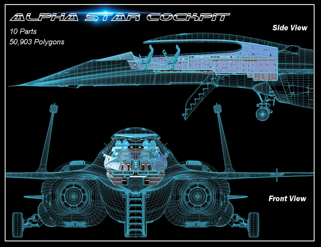 Alpha Star Cockpit | Daz 3D