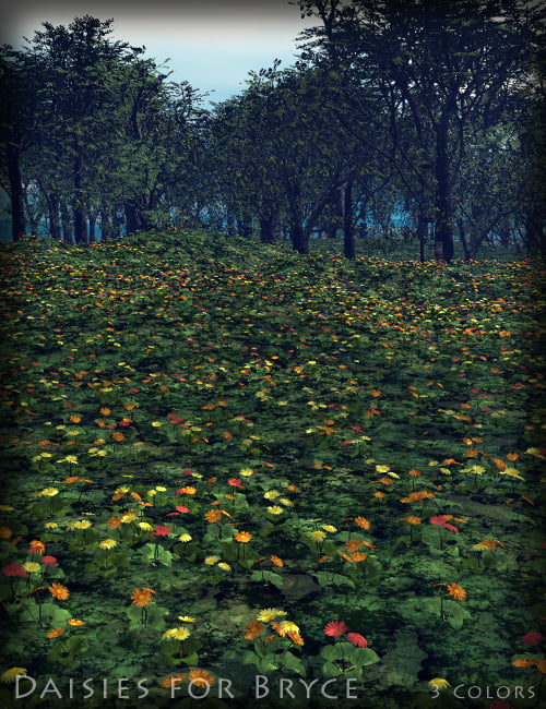 Bryce Instance Daisies | Daz 3D