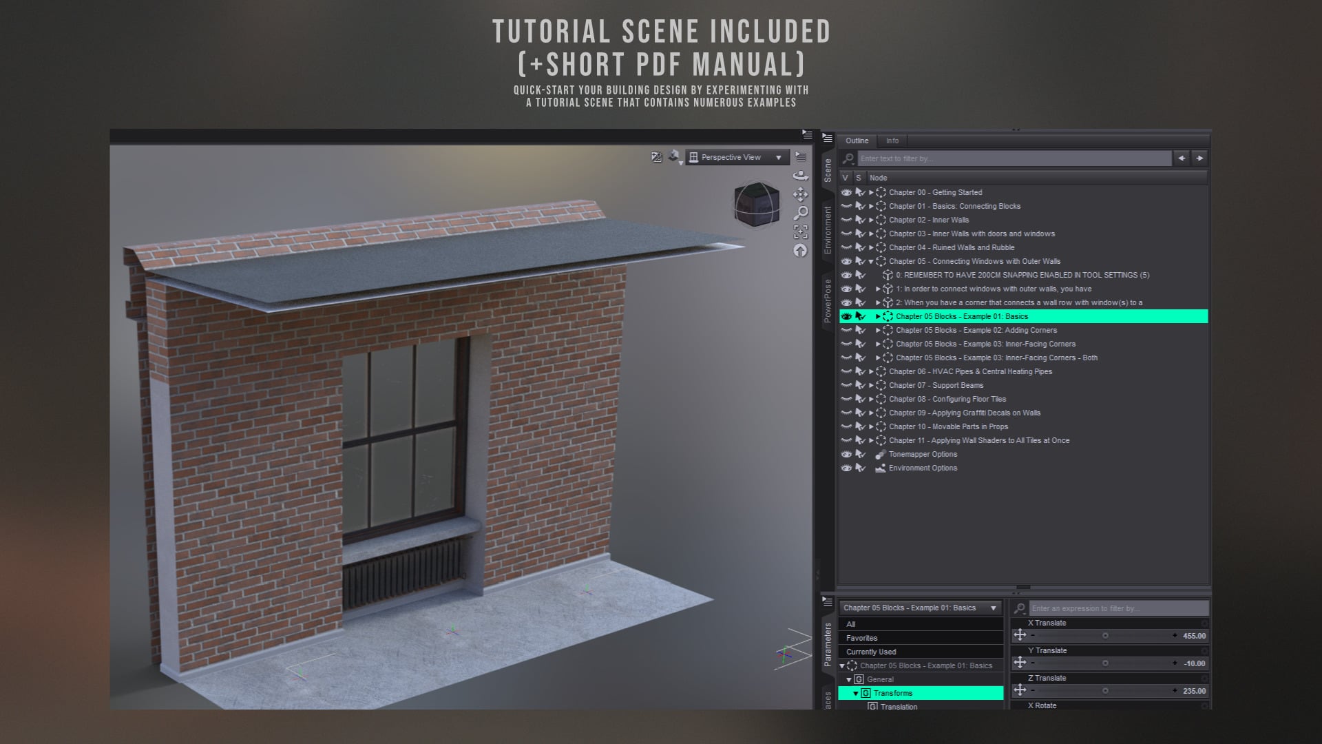 Abandoned Modular Industrial Loft Building Kit | Daz 3D