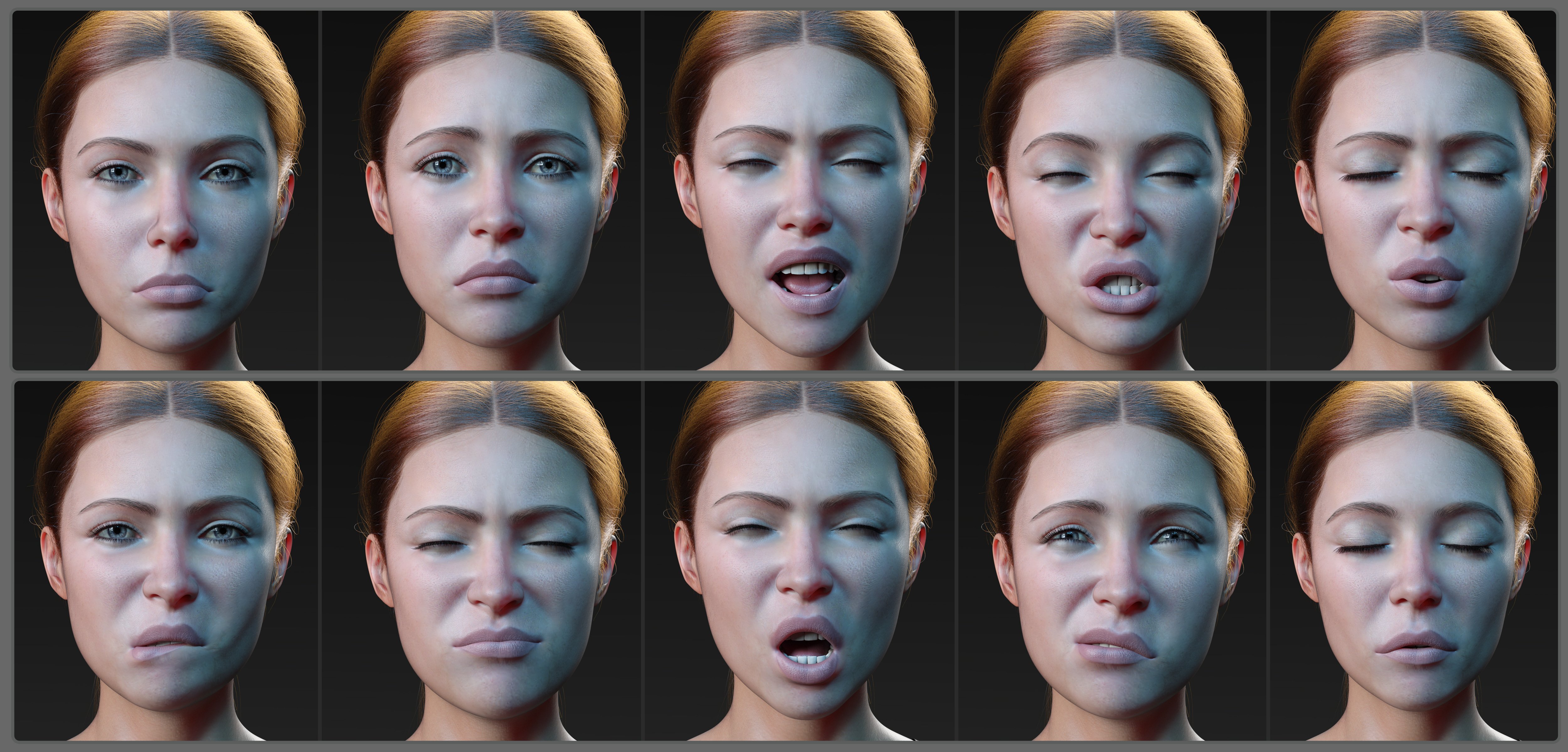 Z Pain Ache and Hurt Expressions for Genesis 9 | Daz 3D