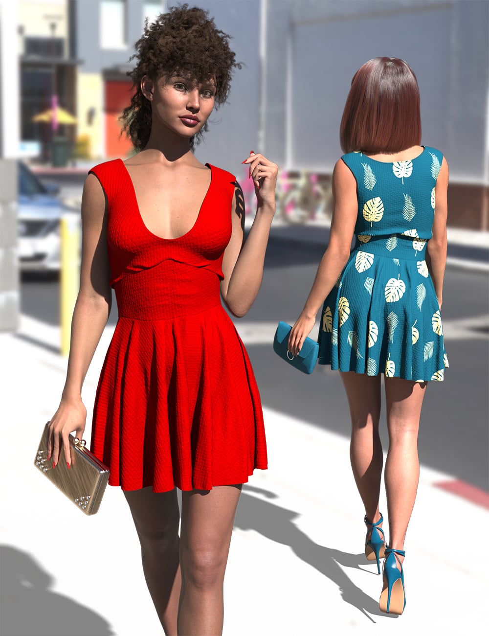 dForce Mona Dress for Genesis 9 | Daz 3D