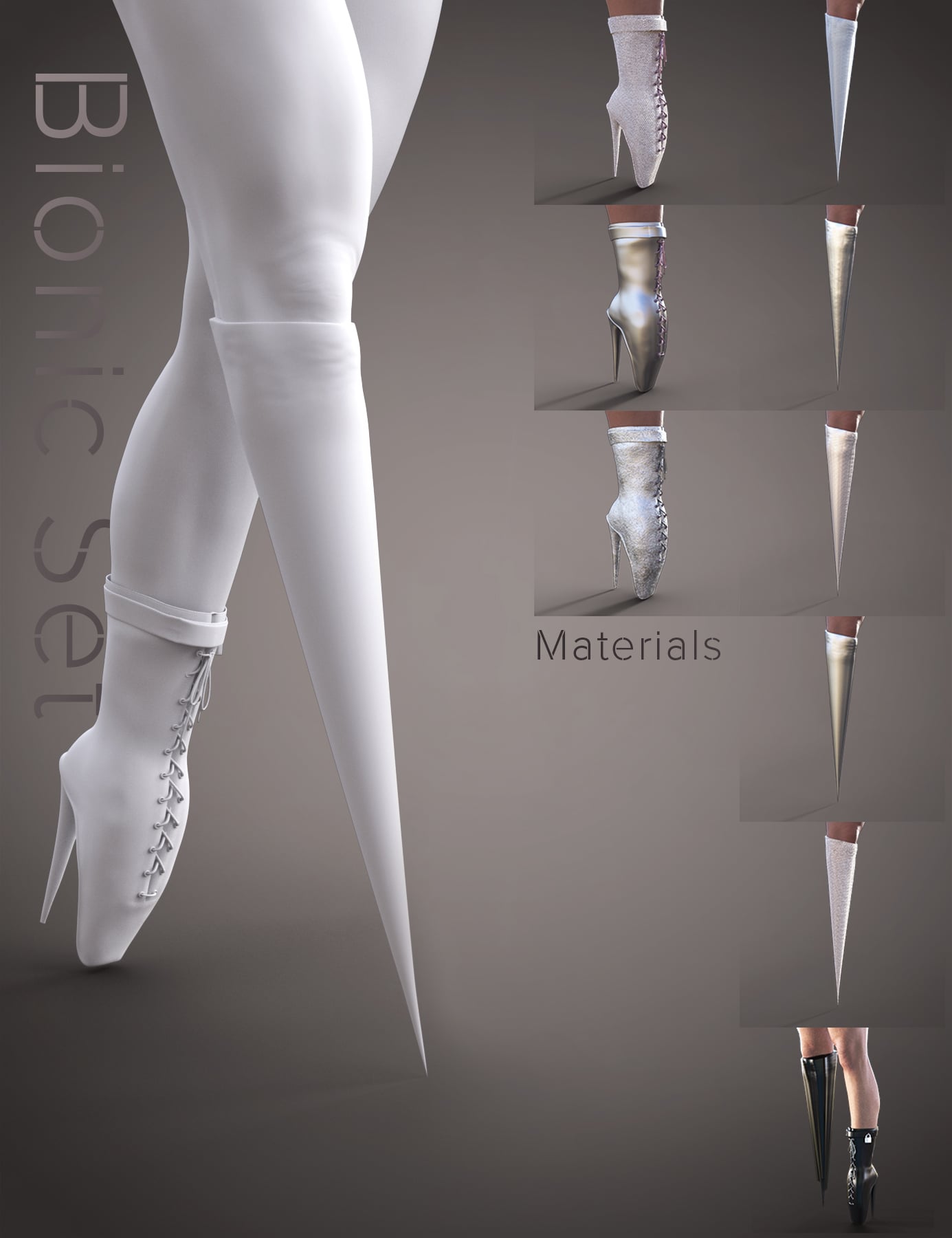 Bionic Footwear for Genesis 9 ⋆ Freebies Daz 3D