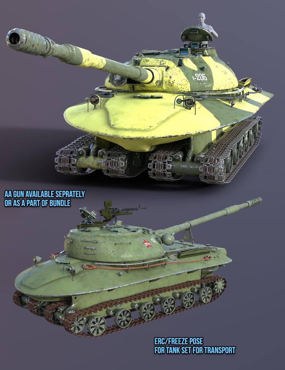 Nuclear War Tank | Daz 3D