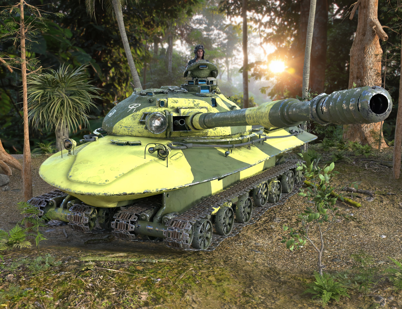 Nuclear War Tank | Daz 3D