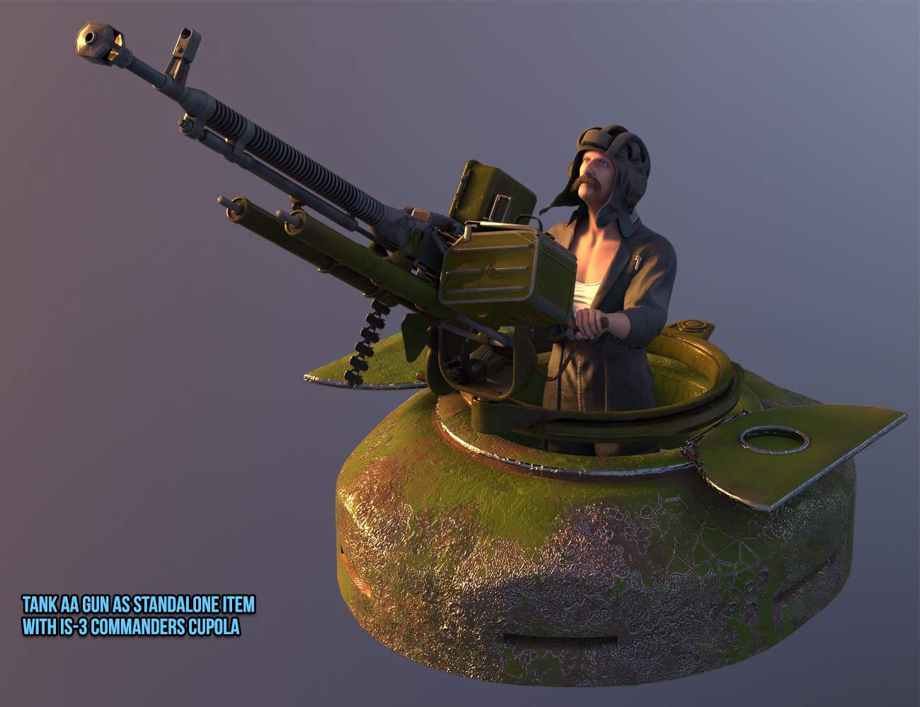Nuclear War Tank AA Gun | Daz 3D