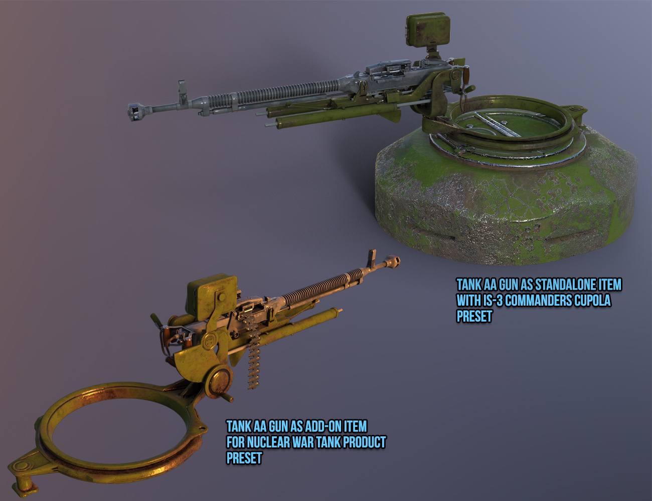 Nuclear War Tank AA Gun | Daz 3D