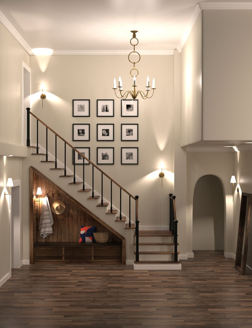 Hallway Nooks Classic | Daz 3D