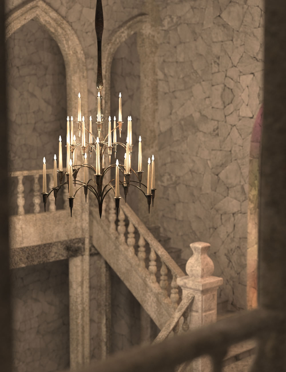 Hallway Nooks Grand | Daz 3D