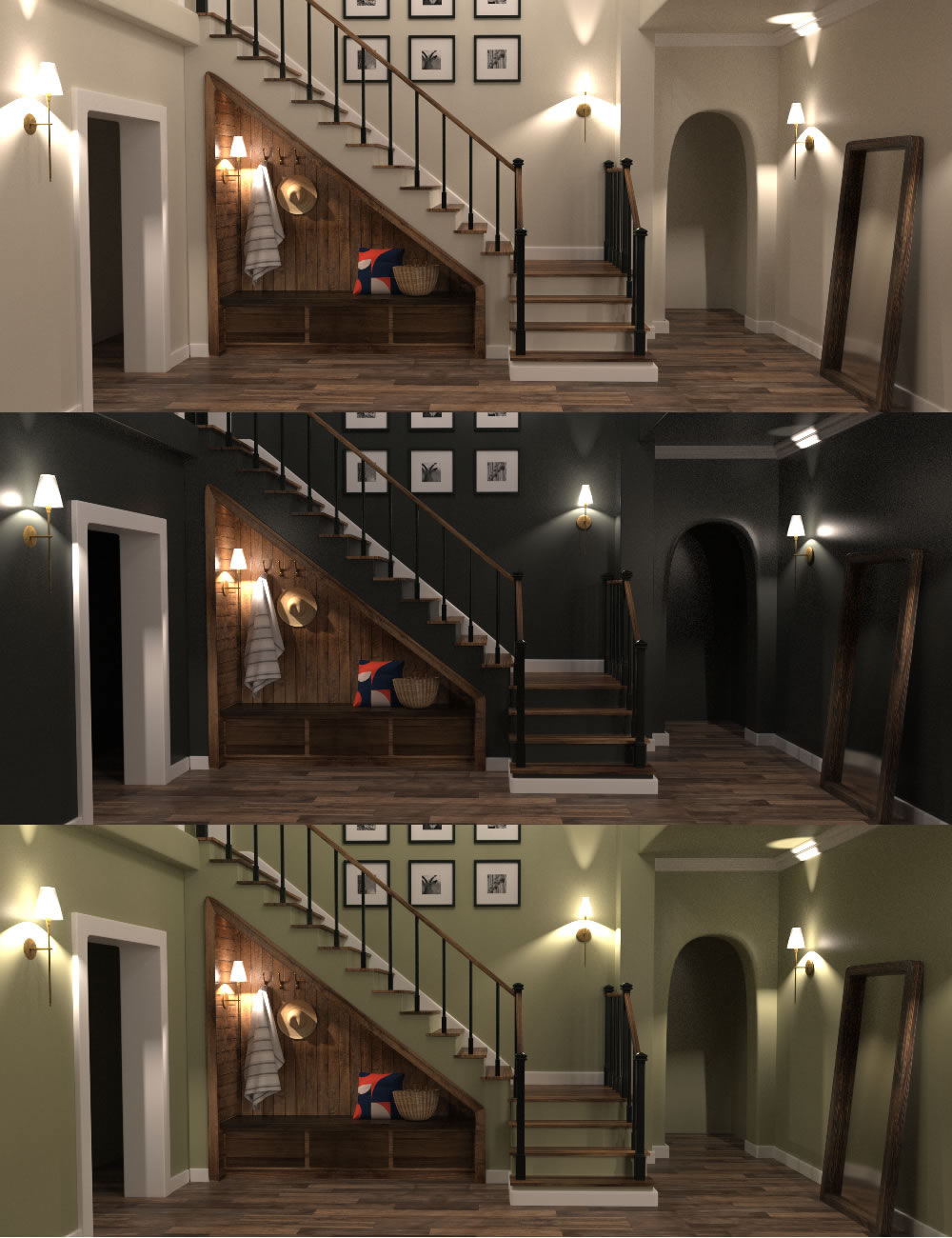 Hallway Nooks Bundle | Daz 3D