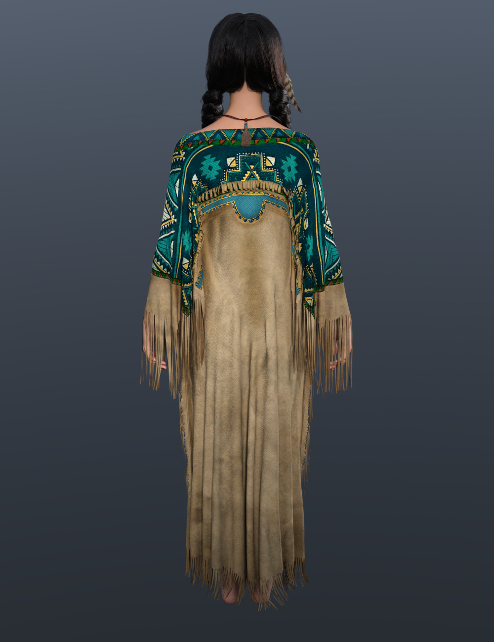 dForce Lala Ethnic Costume for Genesis 9 | Daz 3D