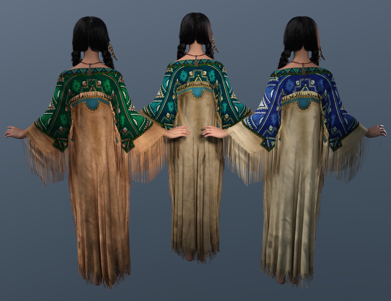 dForce Lala Ethnic Costume for Genesis 9 | Daz 3D