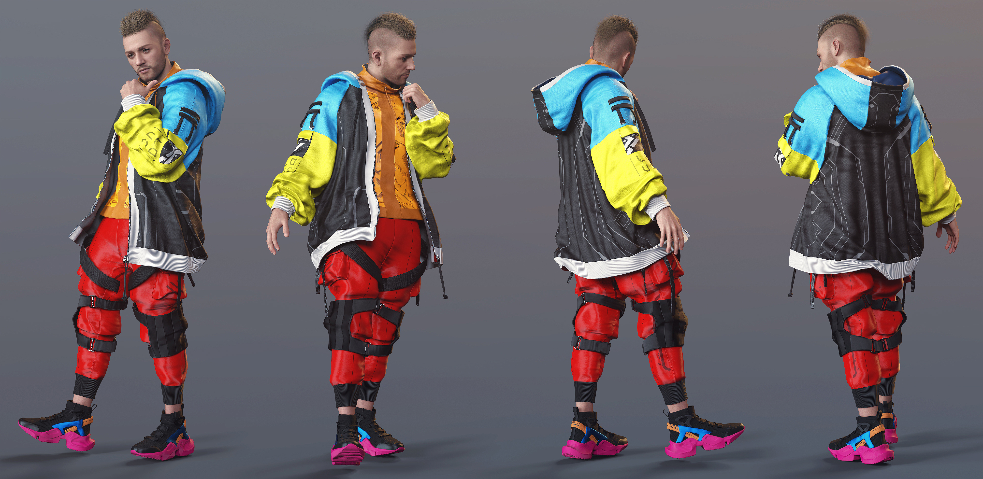 dForce Urban Techwear Outfit for Genesis 9 | Daz 3D