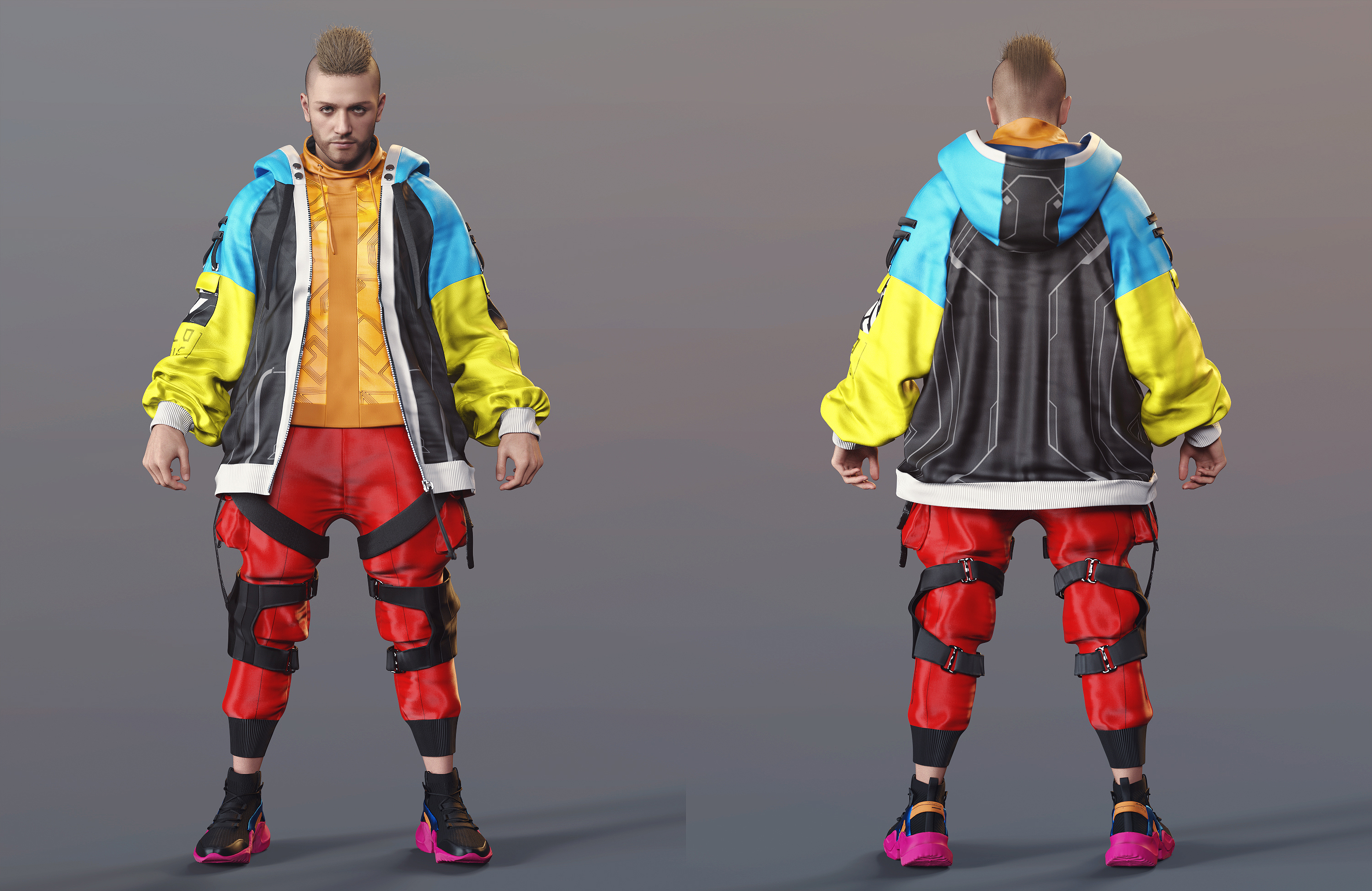dForce Urban Techwear Outfit for Genesis 9 | Daz 3D