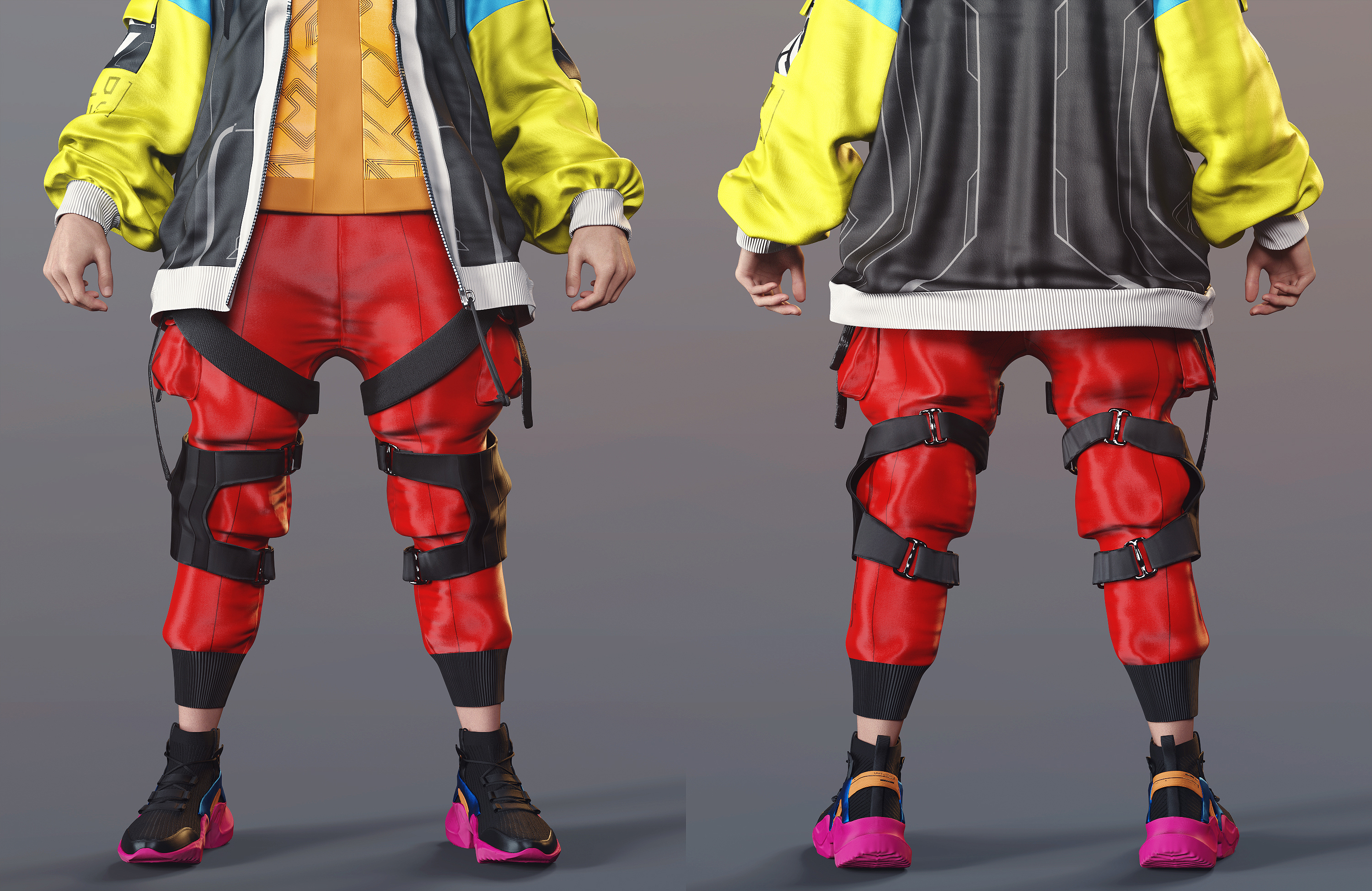 dForce Urban Techwear Outfit for Genesis 9 | Daz 3D