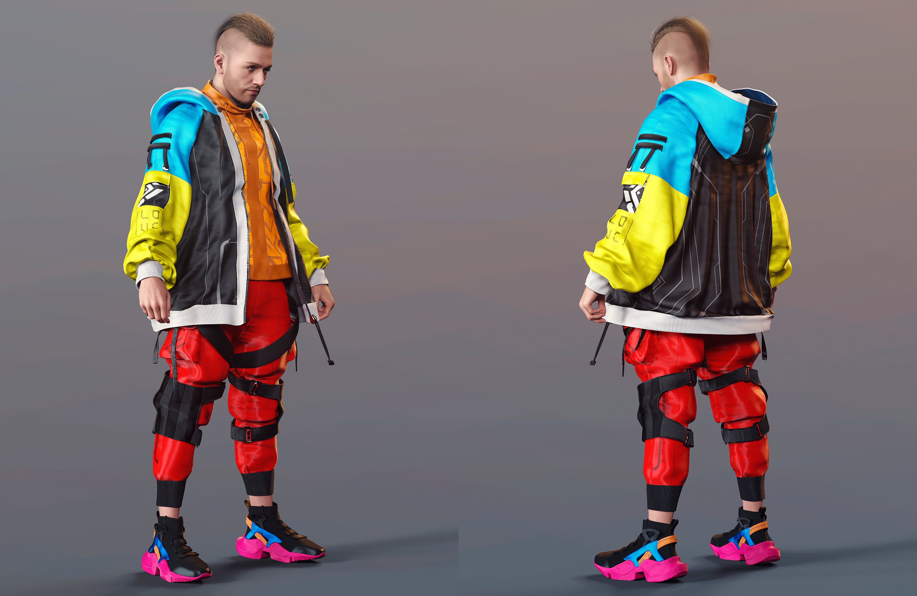 dForce Urban Techwear Outfit for Genesis 9 | Daz 3D