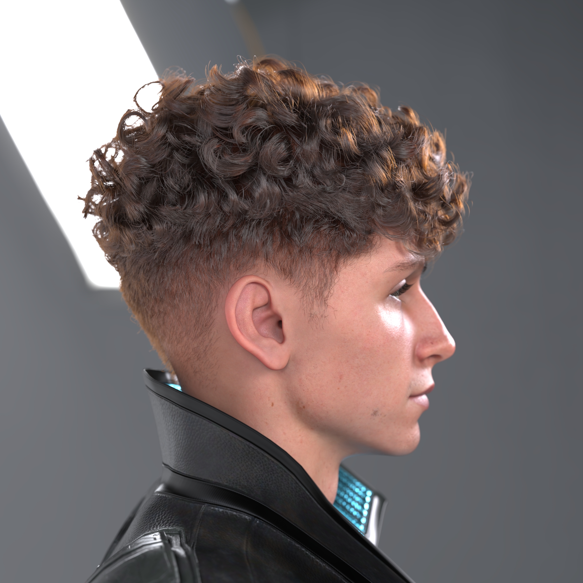 Carter Curl Cut for Genesis 9 | Daz 3D