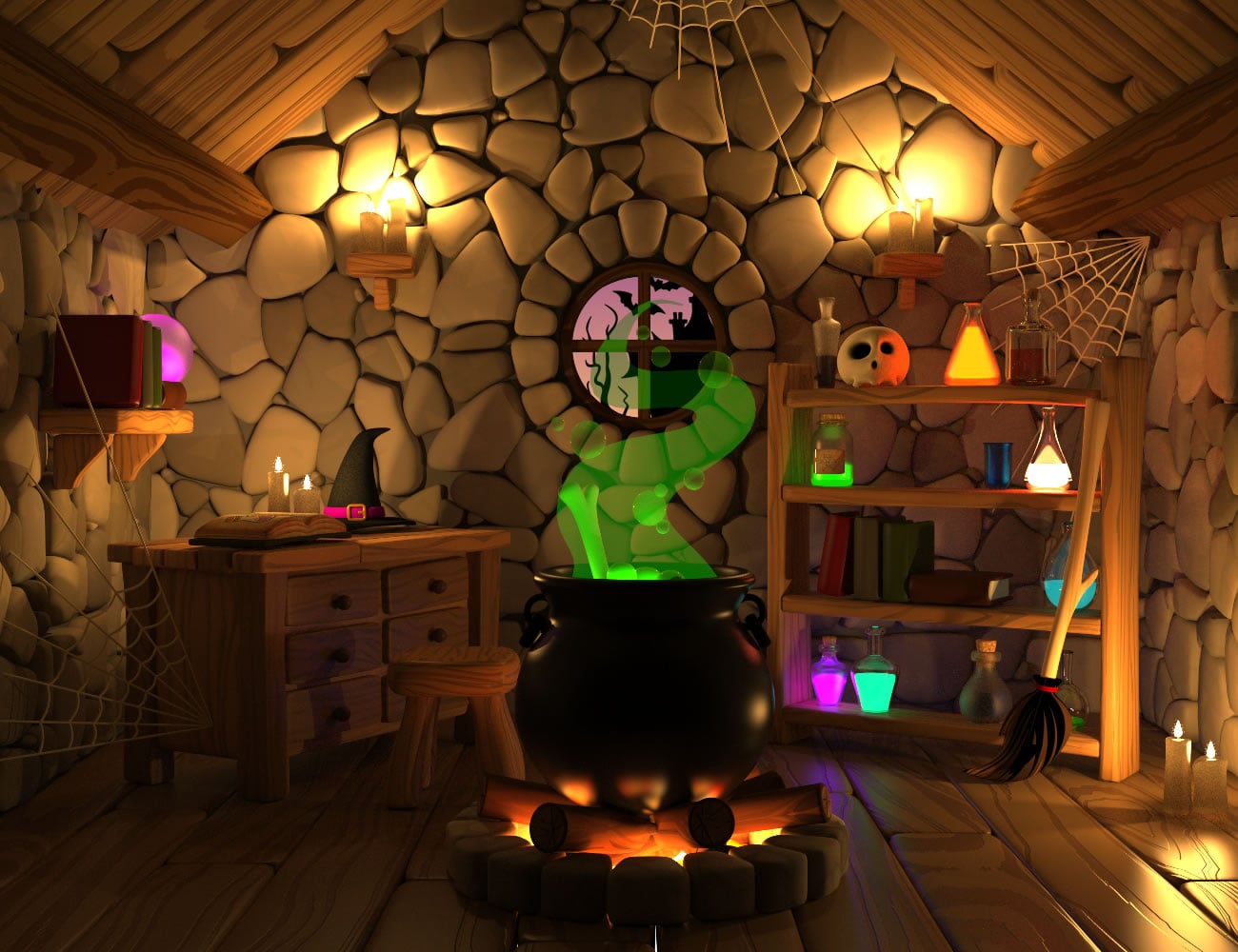 Boil and Toil Witches Lair | Daz 3D