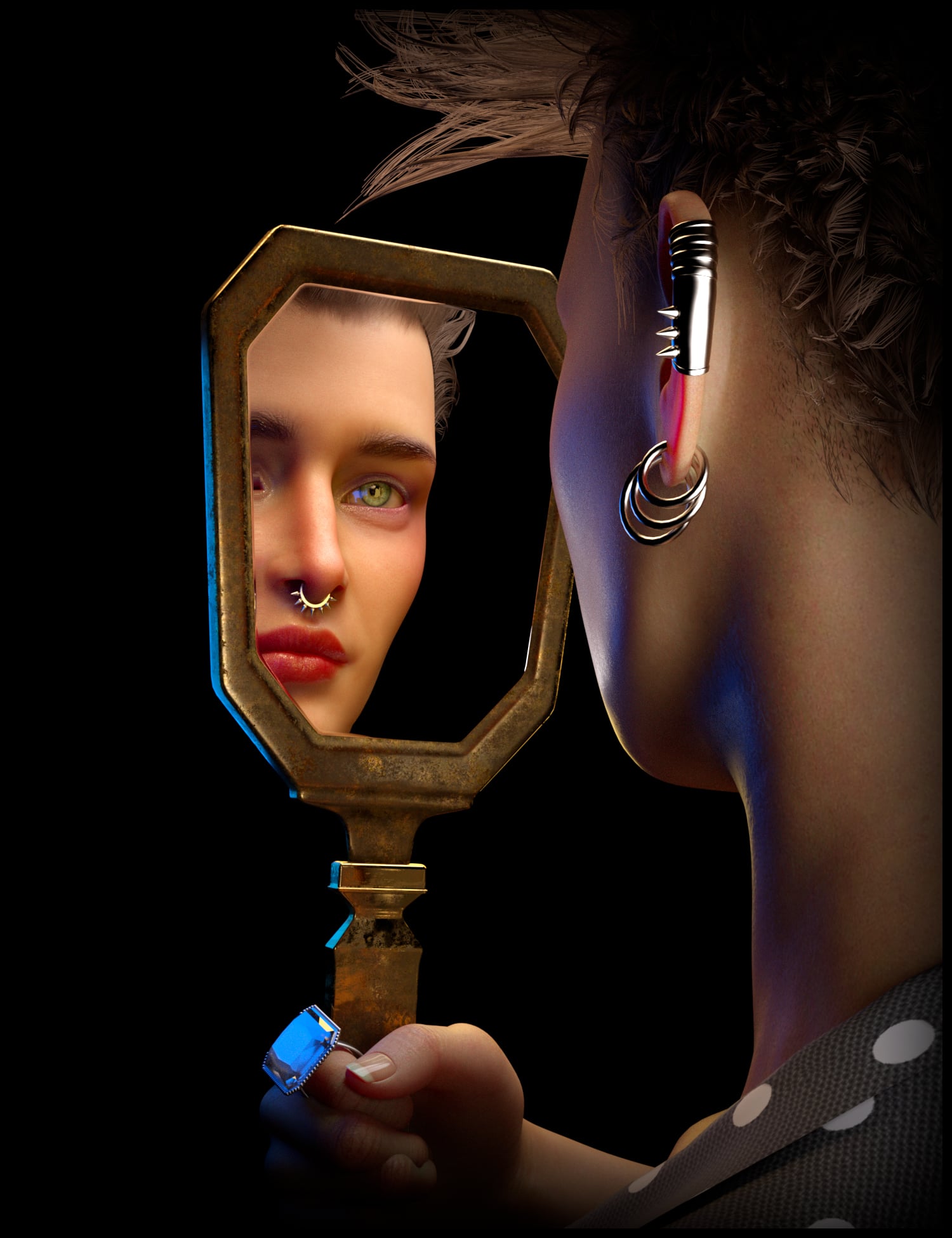 ND Basic Hand Mirrors | Daz 3D