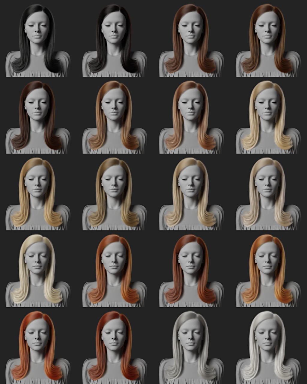 dForce Bianca Hair for Genesis 9 | Daz 3D