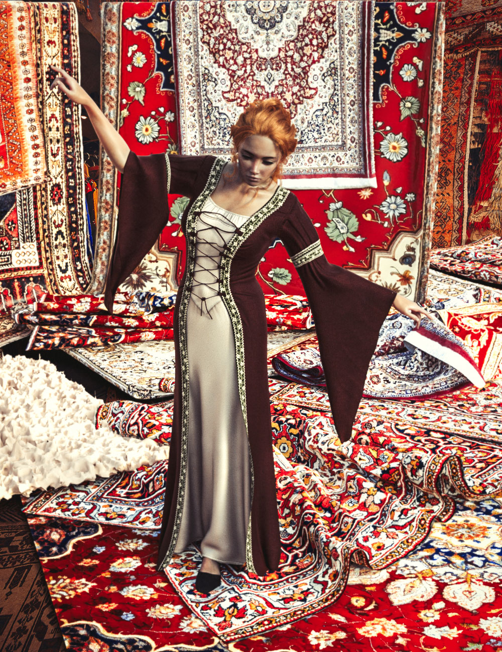 GNBD Persian Rugs Morphing Props, Shaders and Brushes | Daz 3D