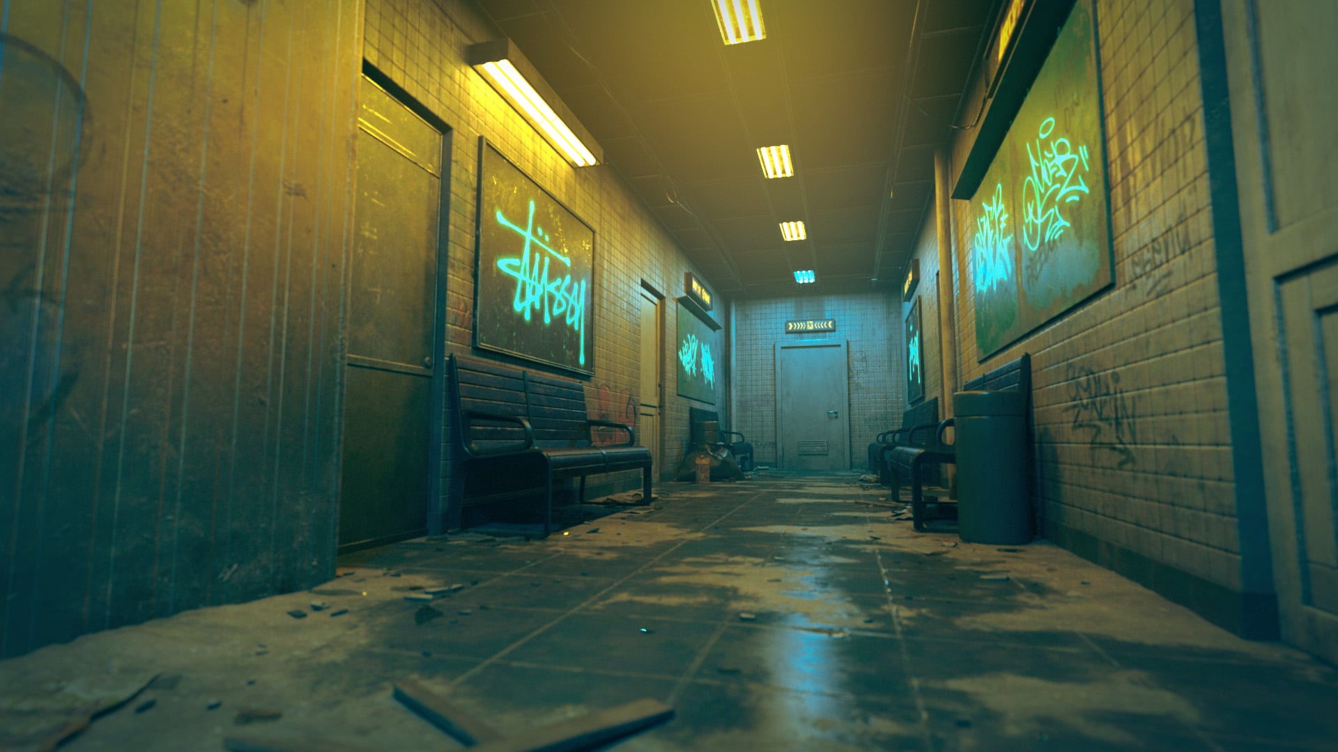 Polish Dark Hallway | Daz 3D