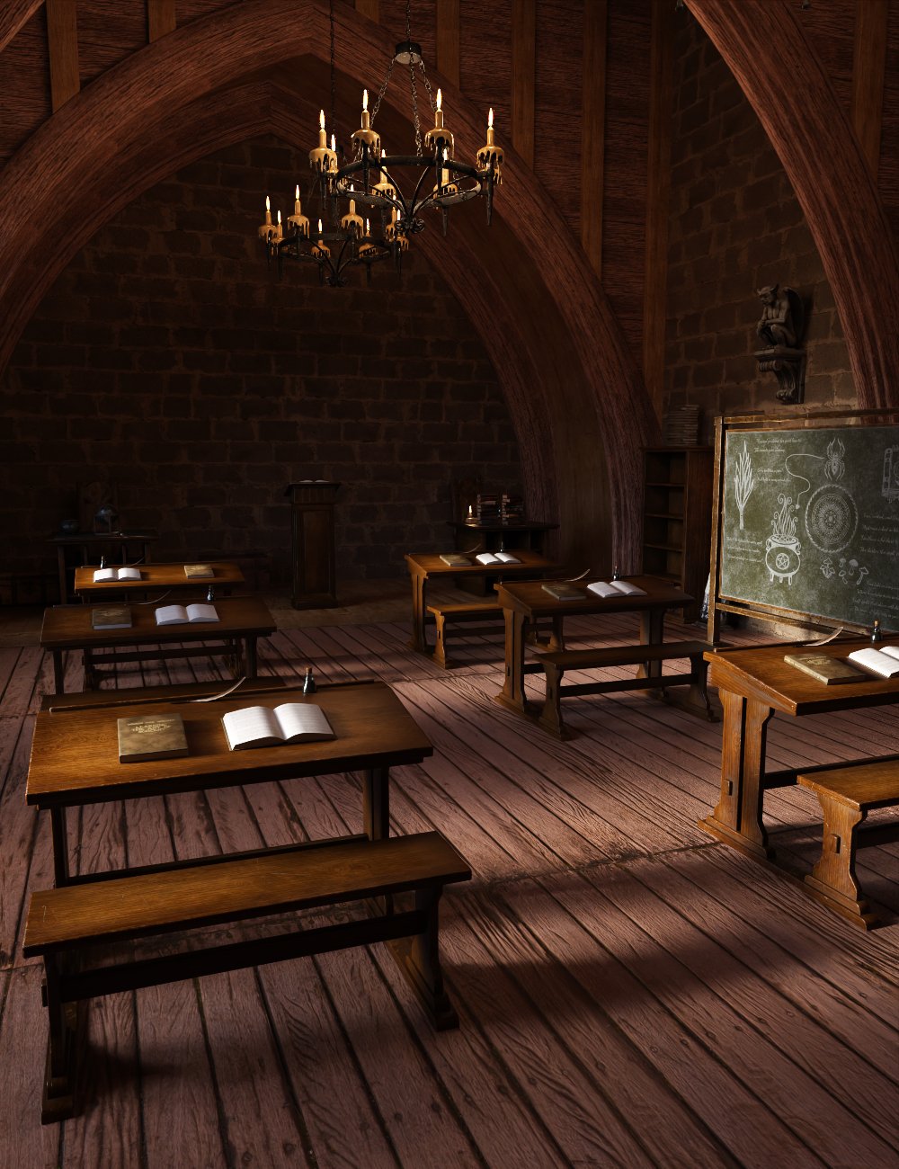 FG Magic Classroom | Daz 3D