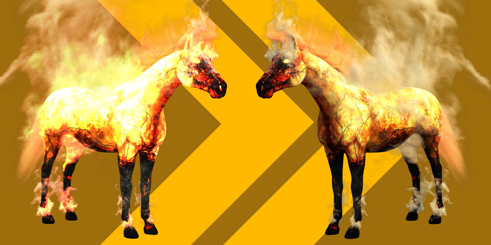 DA Flame Horse for Daz Horse 3 | Daz 3D