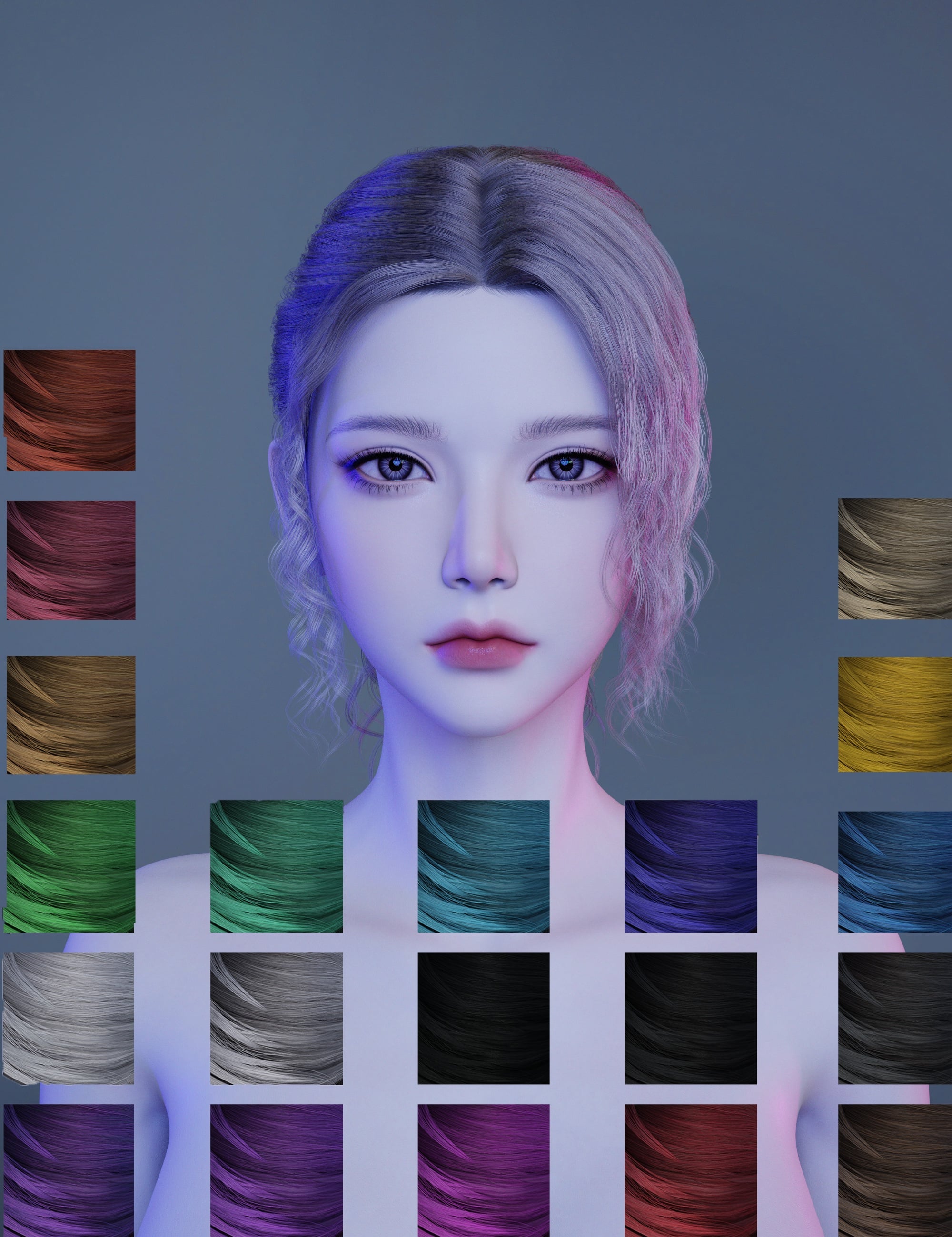Noki Grace Curl Tie for Genesis 9 | Daz 3D