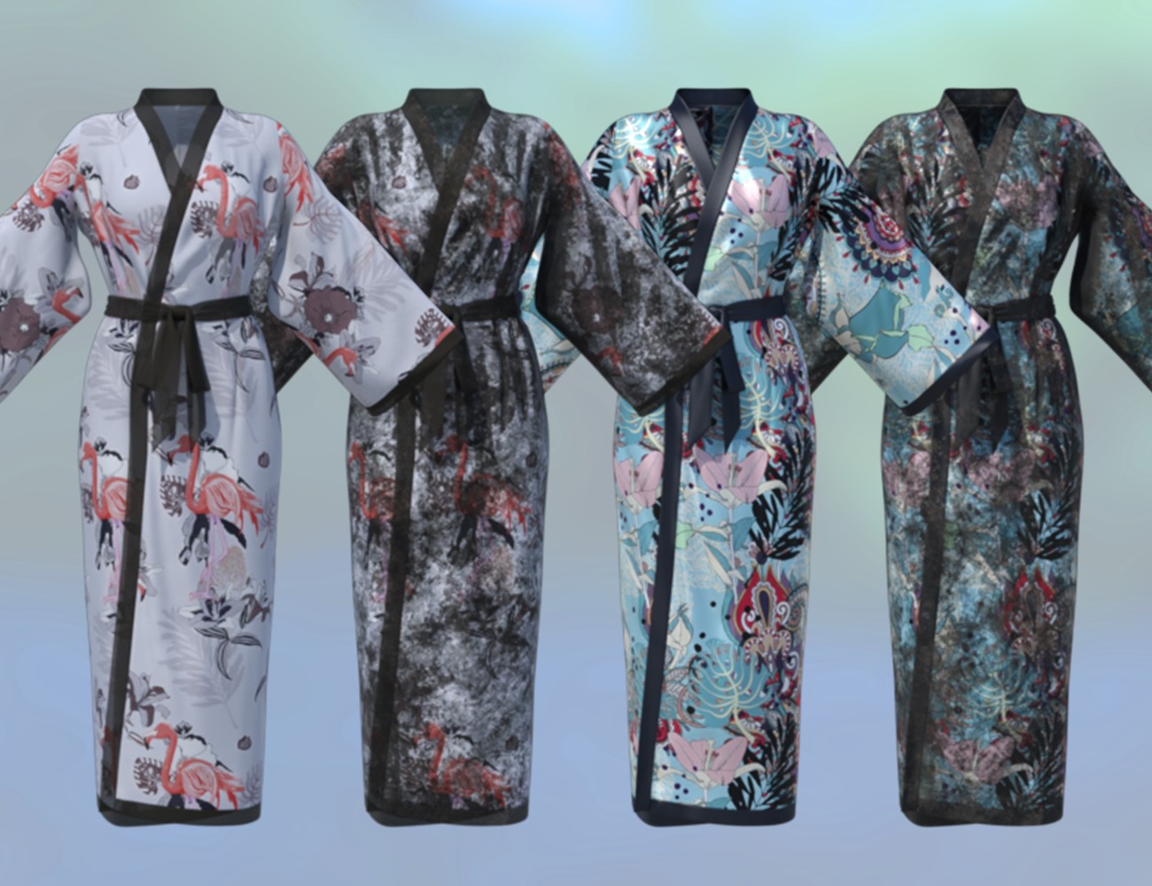 dForce Sunrise Robe for Genesis 9 and 8 Female | Daz 3D