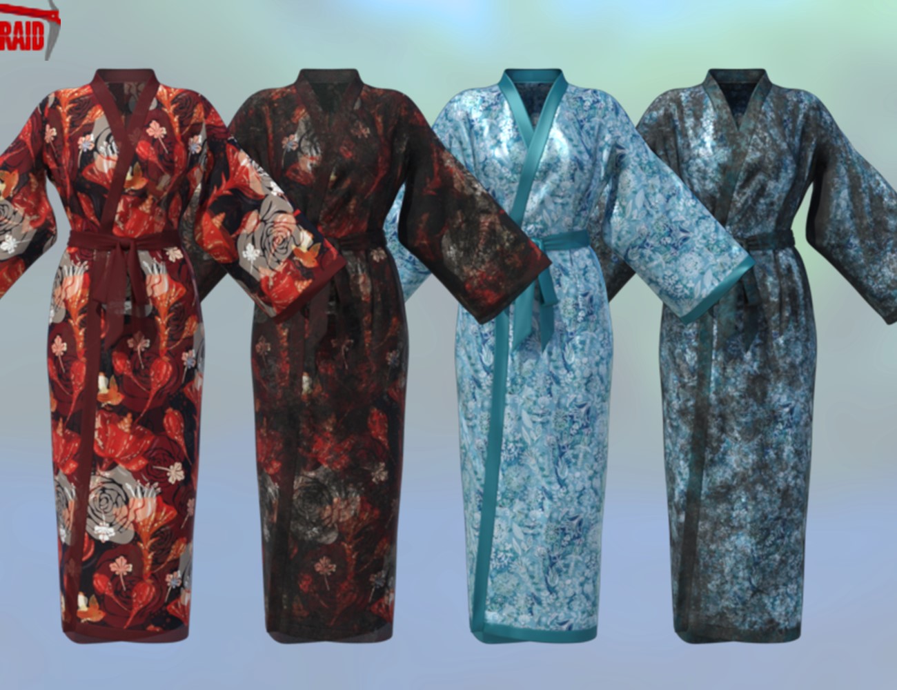 dForce Sunrise Robe for Genesis 9 and 8 Female | Daz 3D