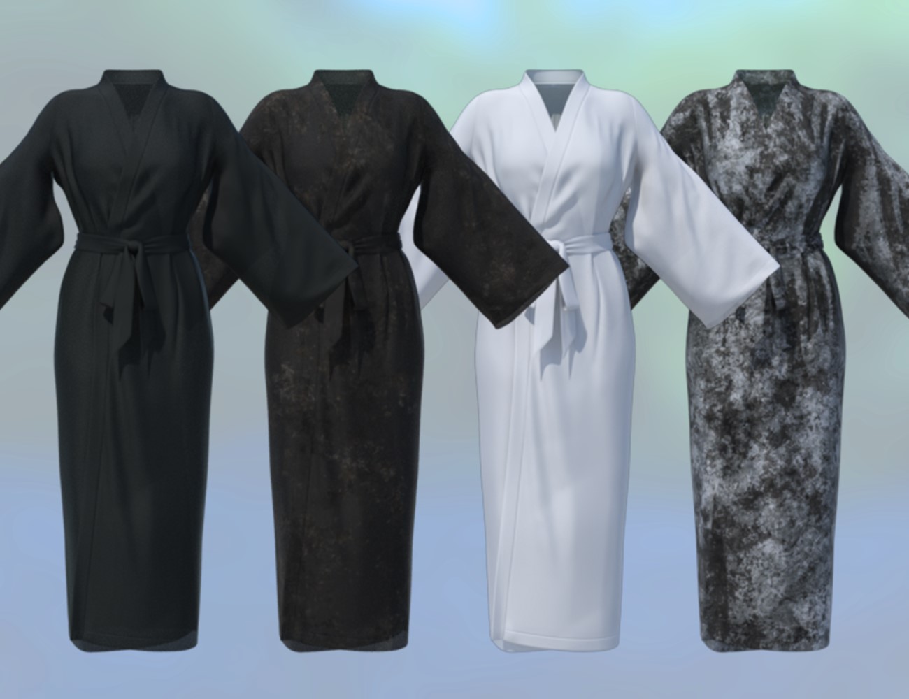 dForce Sunrise Robe for Genesis 9 and 8 Female | Daz 3D