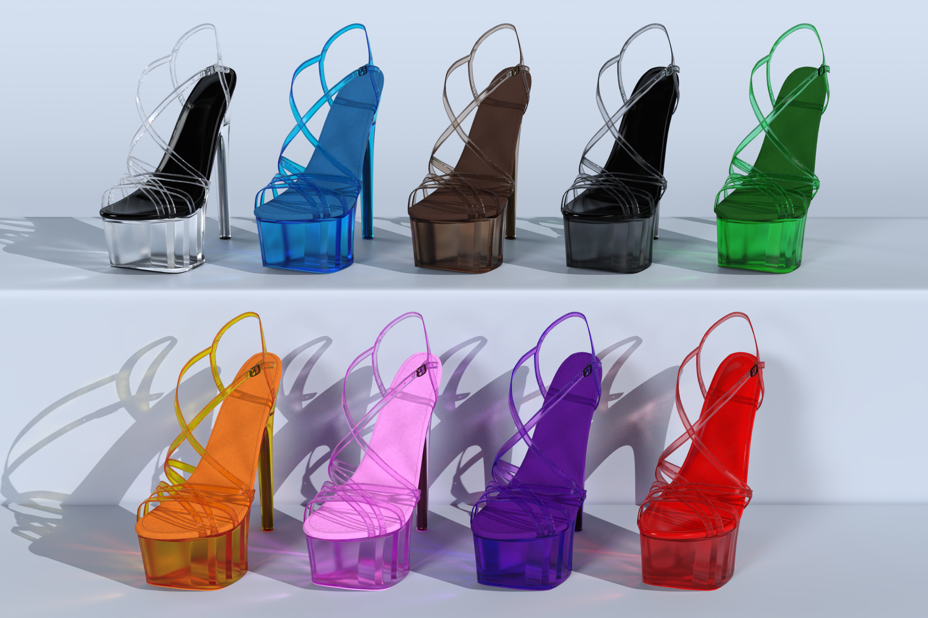 CW Angel High Heels For Genesis 9 and 8 Female | Daz 3D