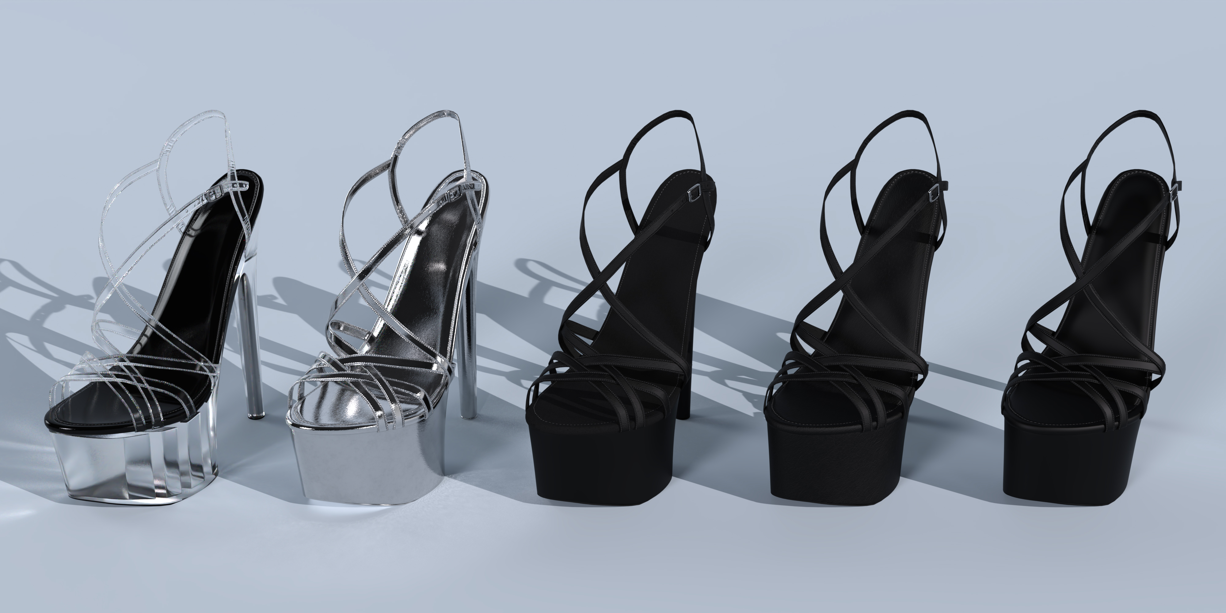 CW Angel High Heels For Genesis 9 and 8 Female | Daz 3D