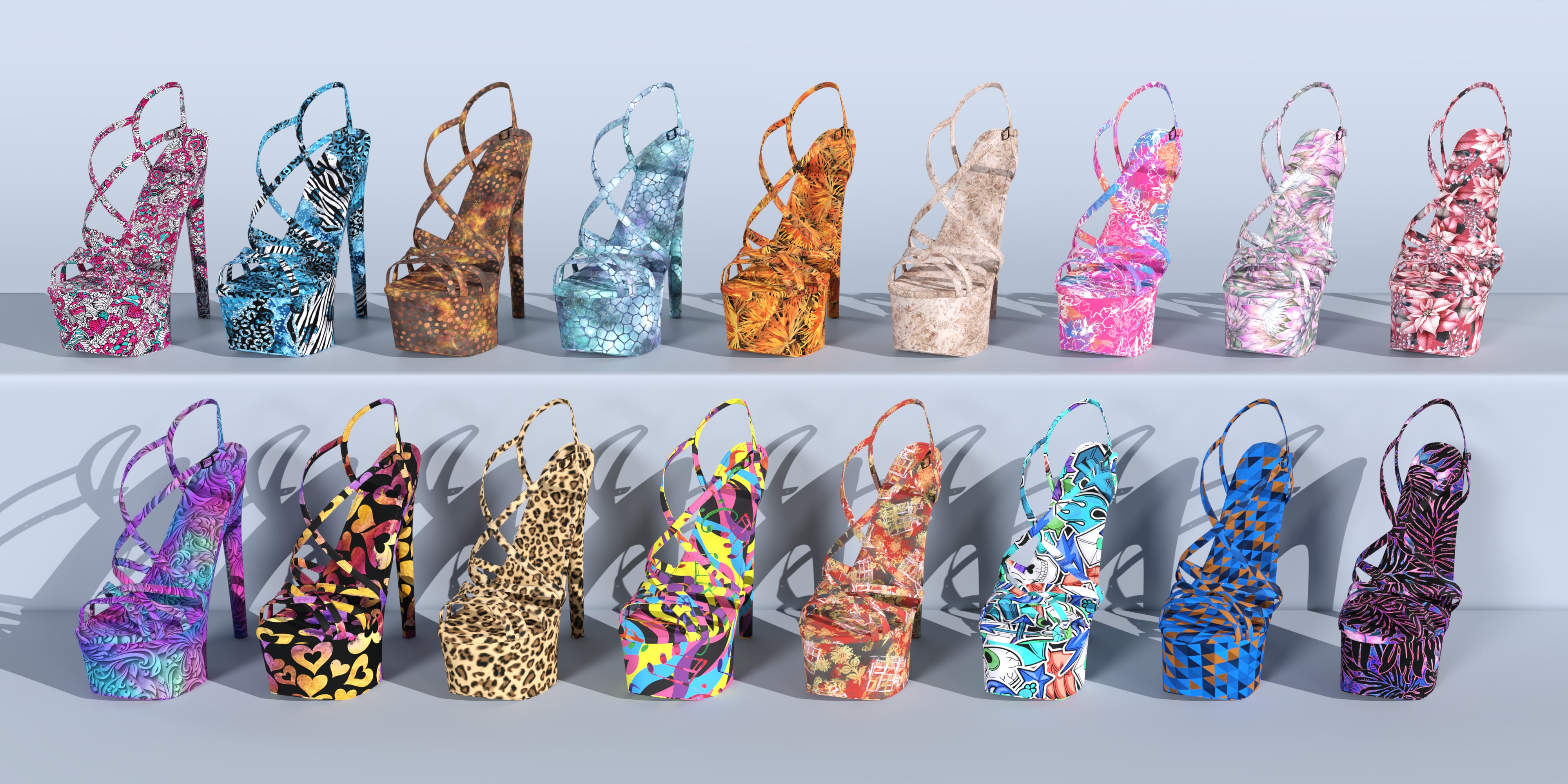 Textras For CW Angel High Heels | Daz 3D