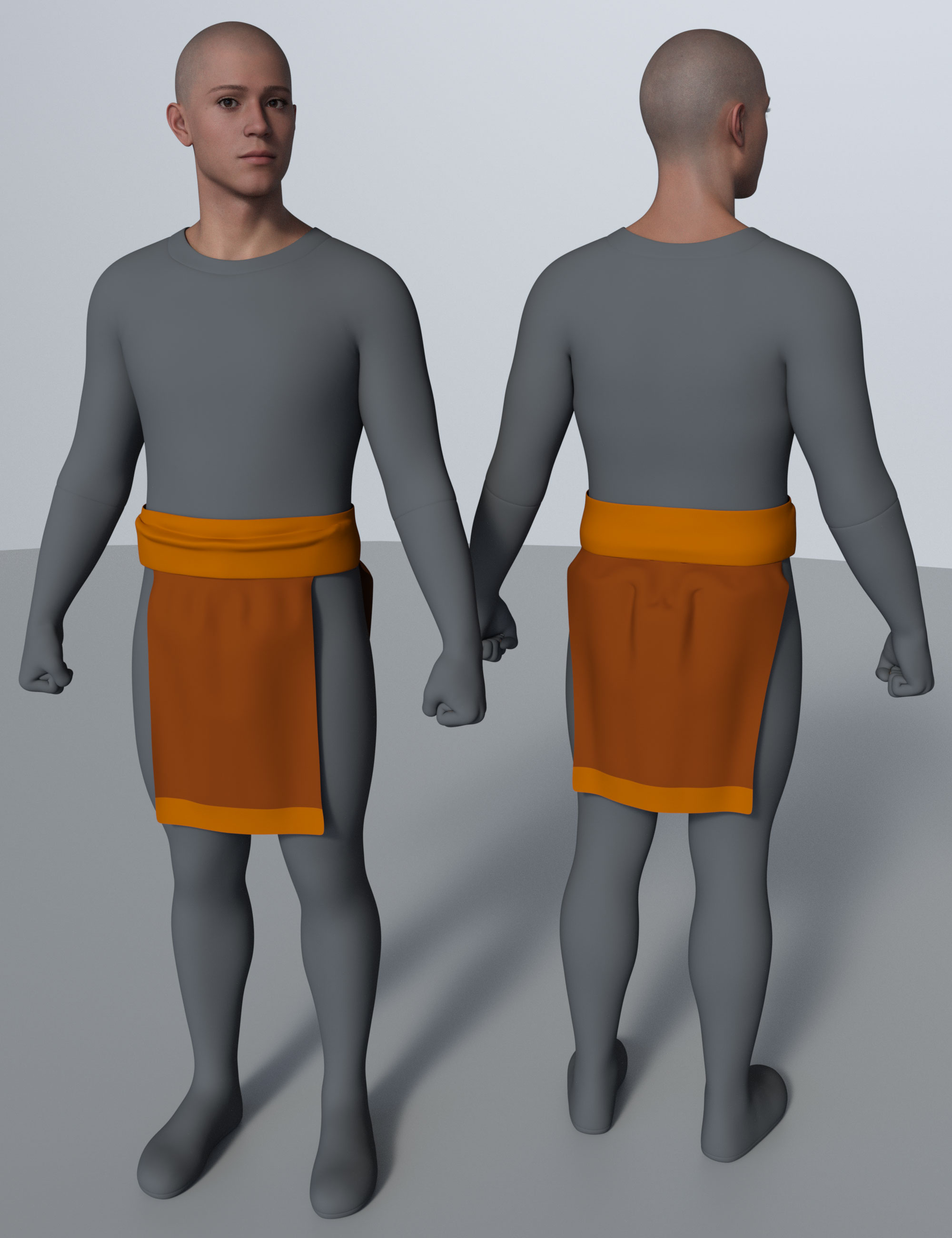 Loincloths 001 MMKBGenesis 9 dForce | Daz 3D