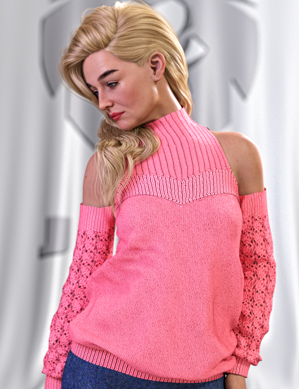 JMR dForce Agnes Sweater for Genesis 9 and 8 Female | Daz 3D