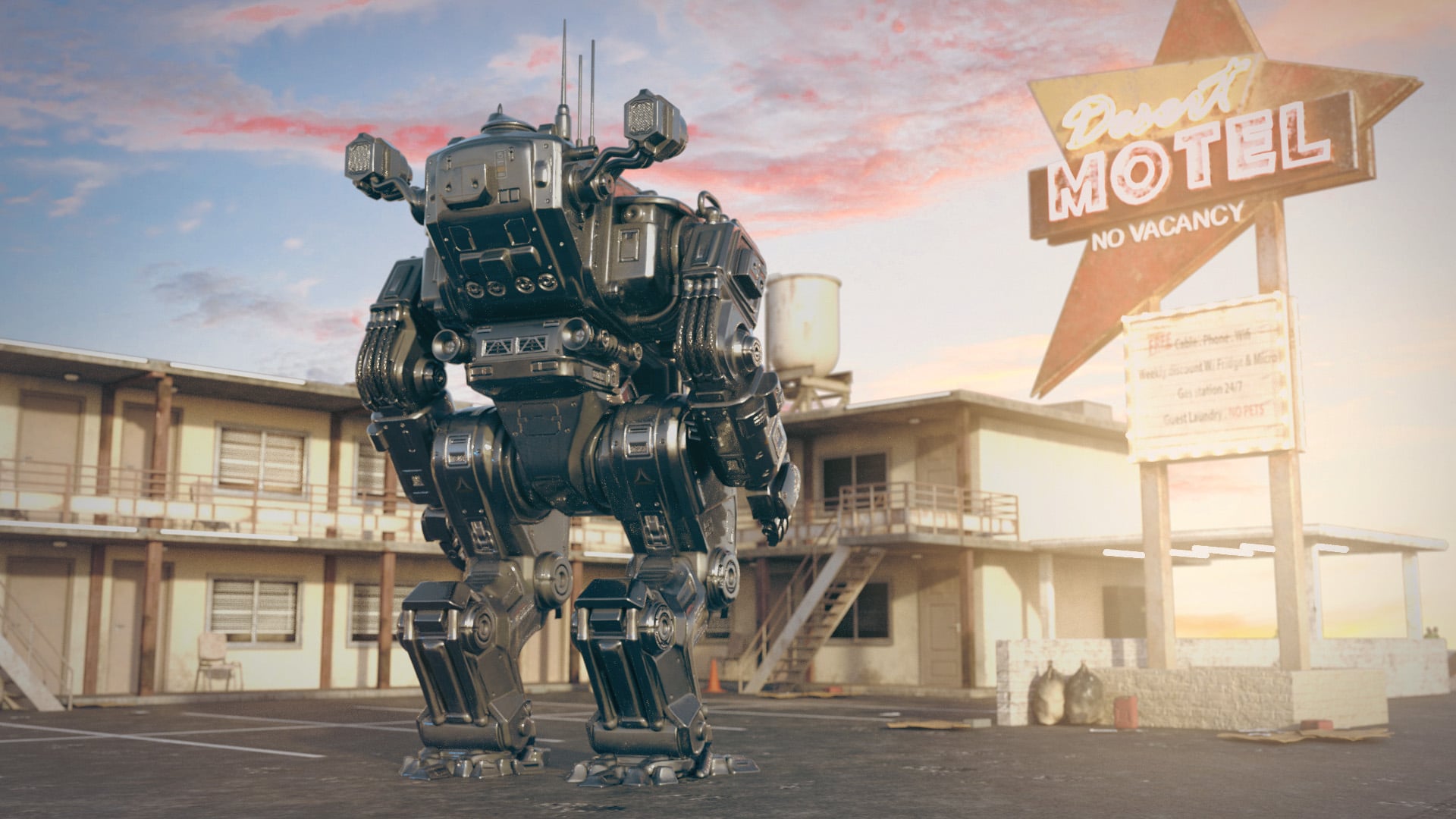Polish Military Heavy Mech | Daz 3D