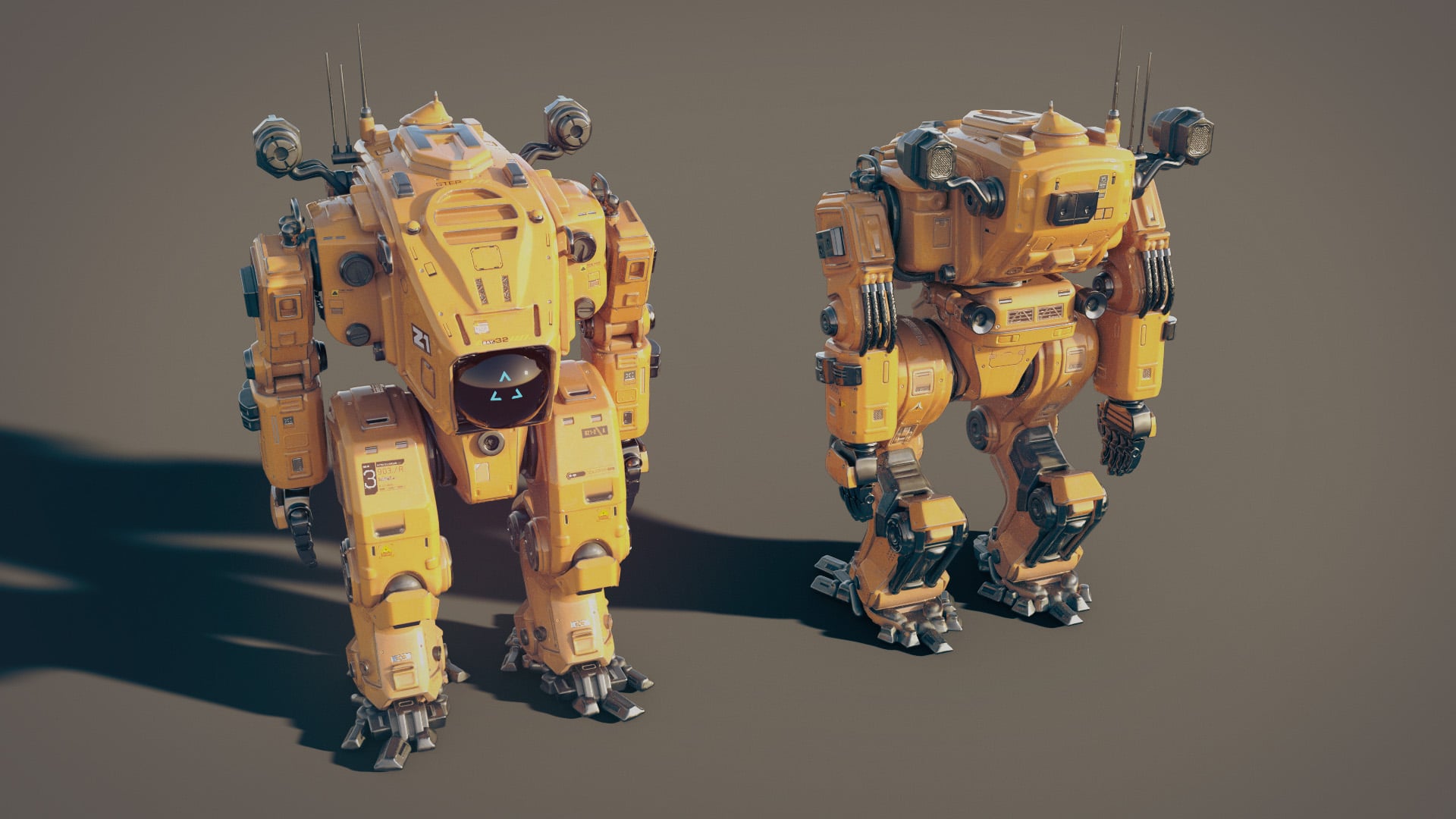 Polish Military Heavy Mech | Daz 3D
