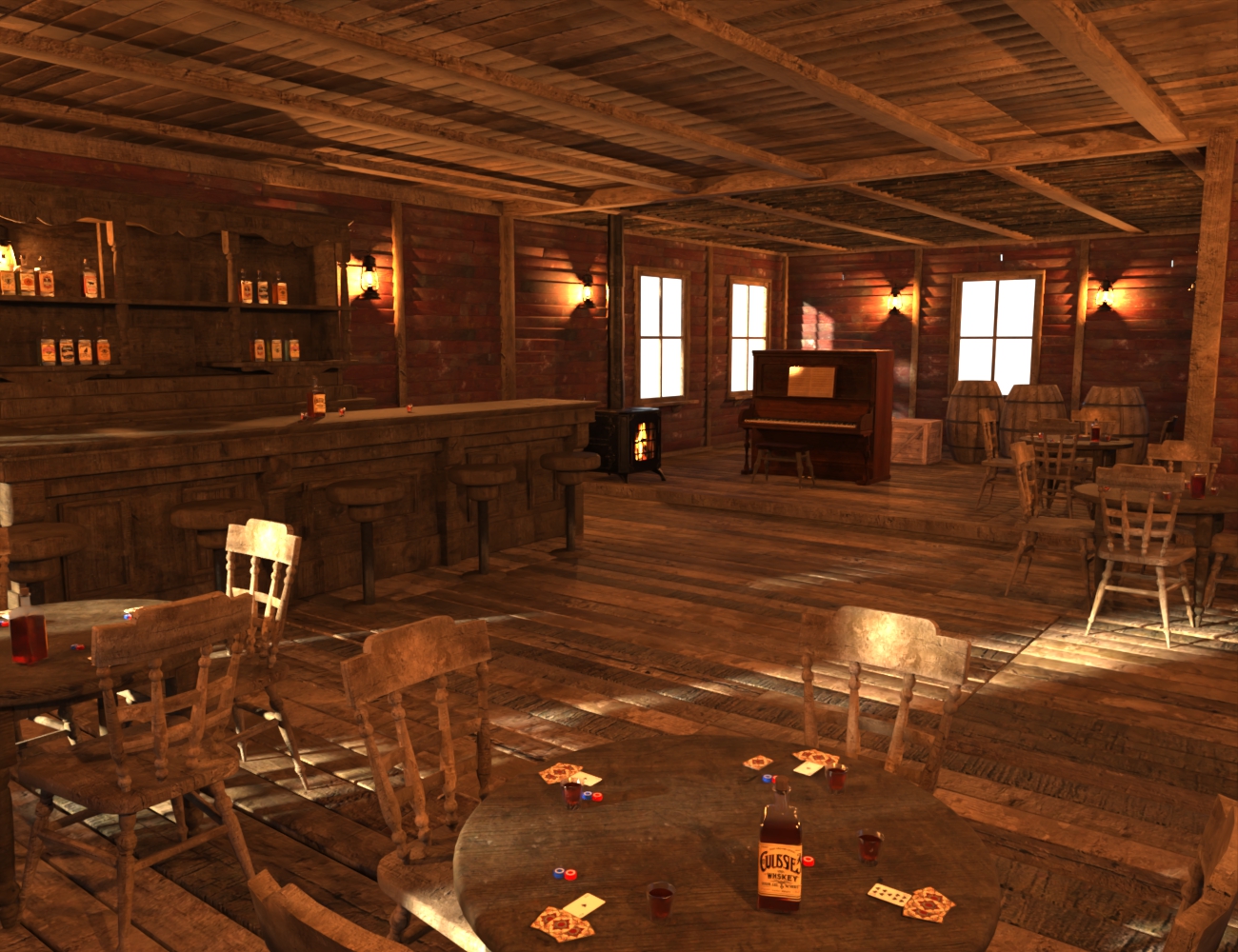 AP Wild West Saloon | Daz 3D