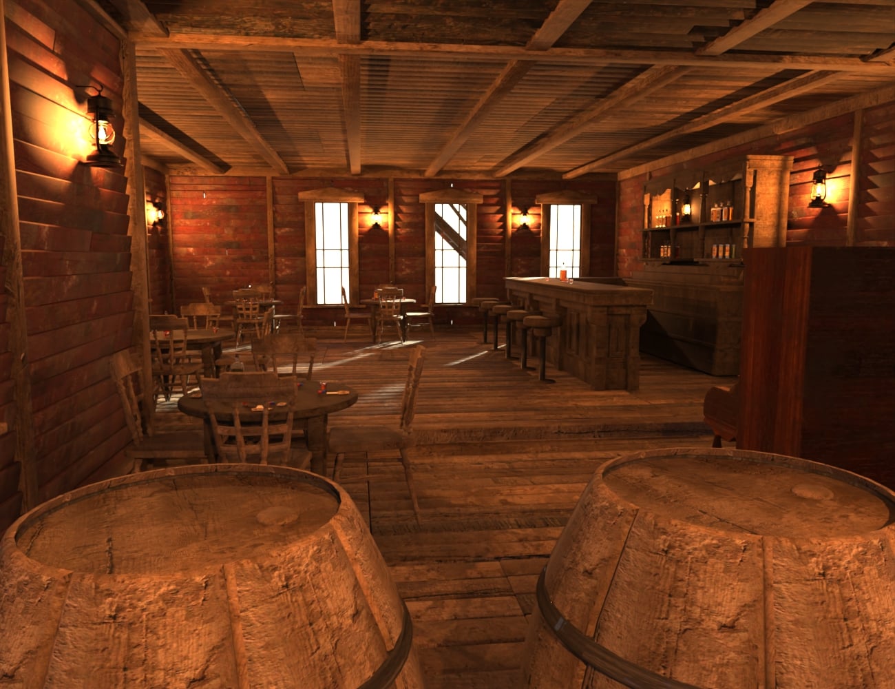 AP Wild West Saloon | Daz 3D